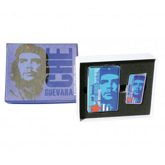 Set tabachera si bricheta Che Guevara.magazin accesorii pentru tigari ...