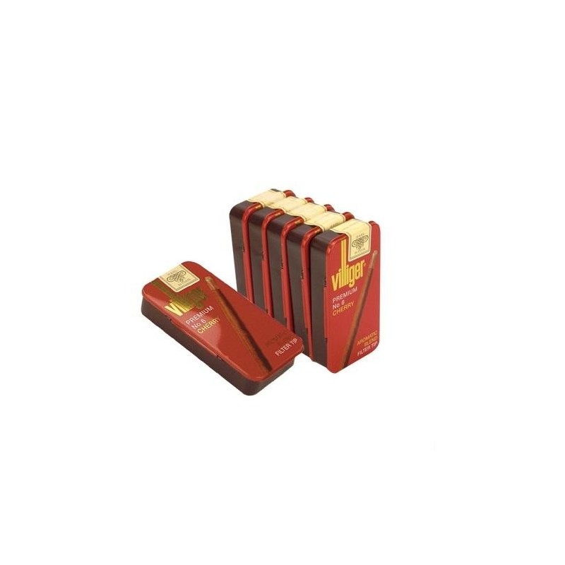 Tigari de foi Villiger Premium No.6 Cherry Tin tigara de foi.