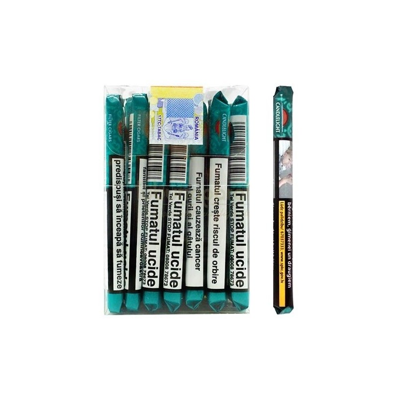 Tigari de foi Candlelight Green Filter Menta 50 tutungerie