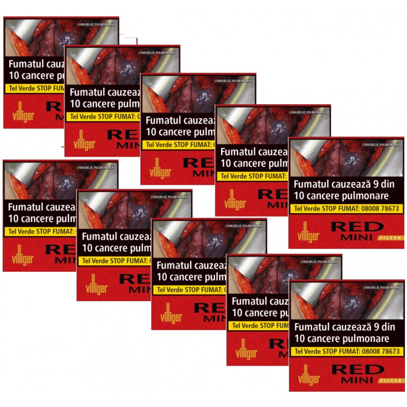 Reduceri Tigari de foi Villiger Red Mini Filter (100)