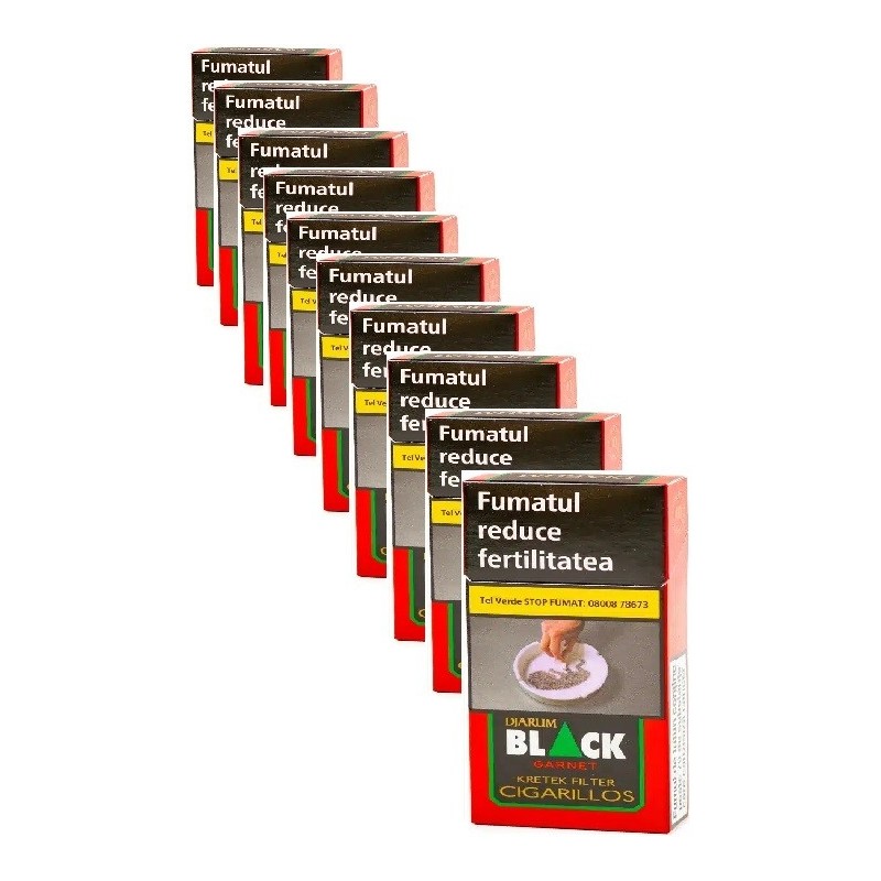 Tigari de Foi Djarum Black Garnet Filter Cigarillos (100)